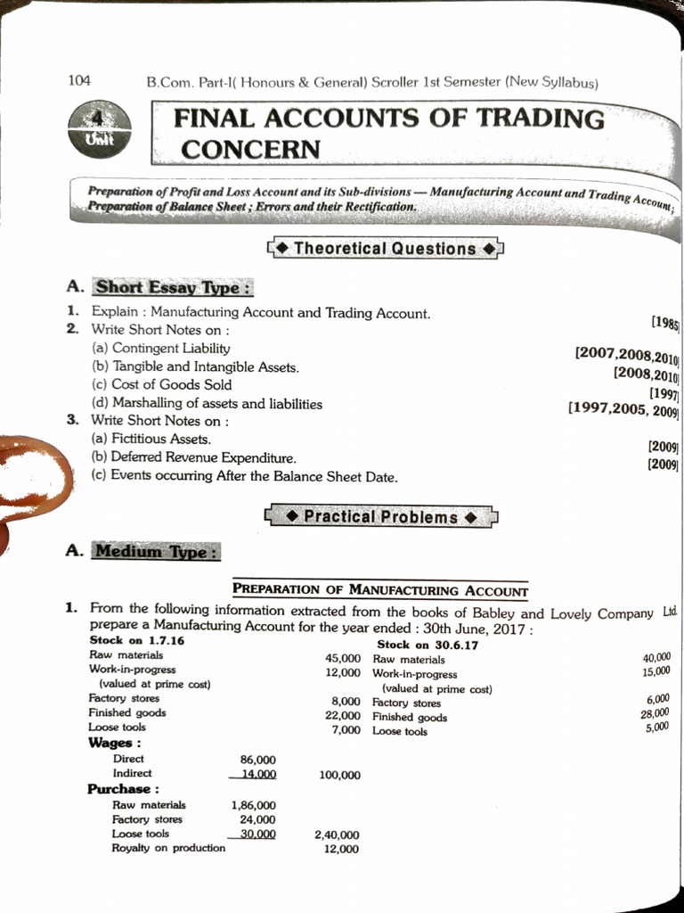 Final Accounts of Trading Concerns | PDF