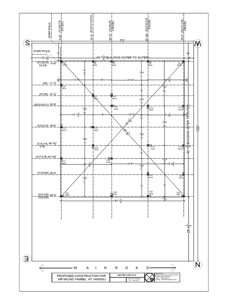 CENTER LINE PLAN-3 | PDF