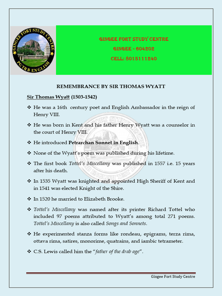 Remembrance | PDF | Poetry | Stanzaic Form