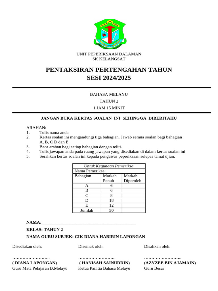 Cover Depan Uasa | PDF