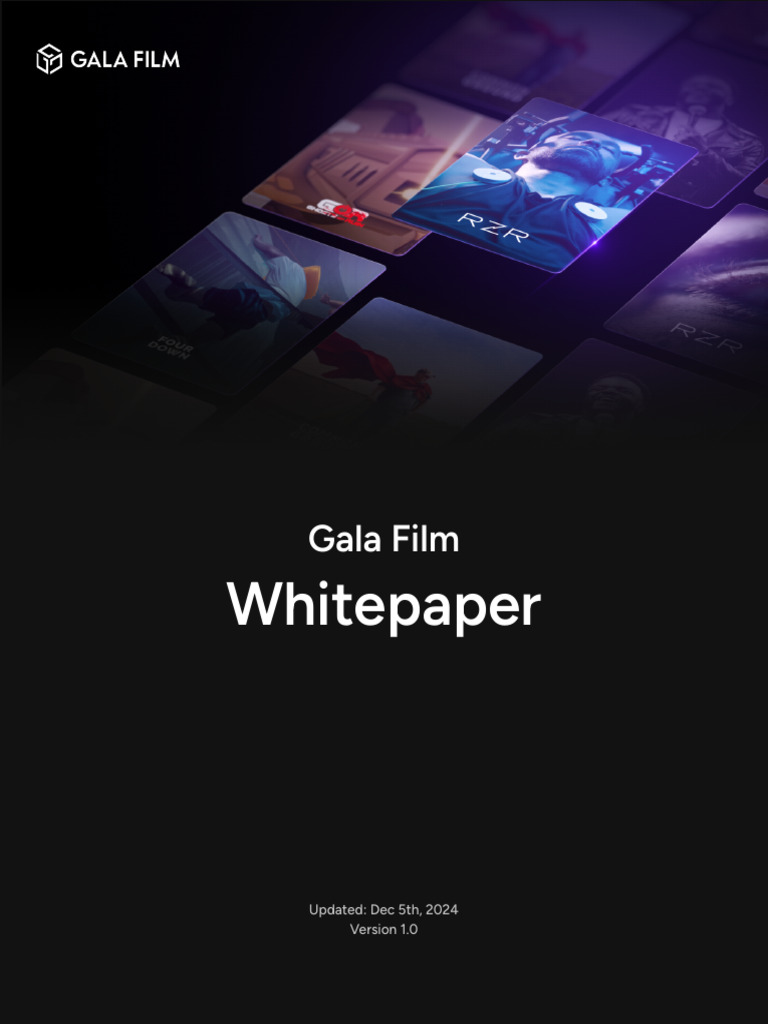 Gala Film Whitepaper 2024 Version 1.0 | PDF | Cryptocurrency | Governance