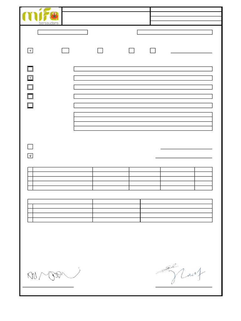 Pengajuan ID Card Operator MIFA | PDF