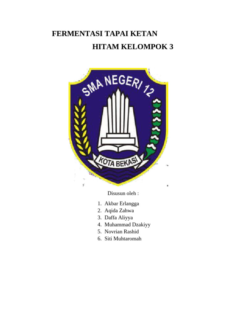 FERMENTASI TAPAI KETAN HITAM | PDF