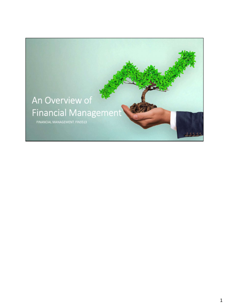 Financial Management Overview and Goals | PDF | Financial Markets ...