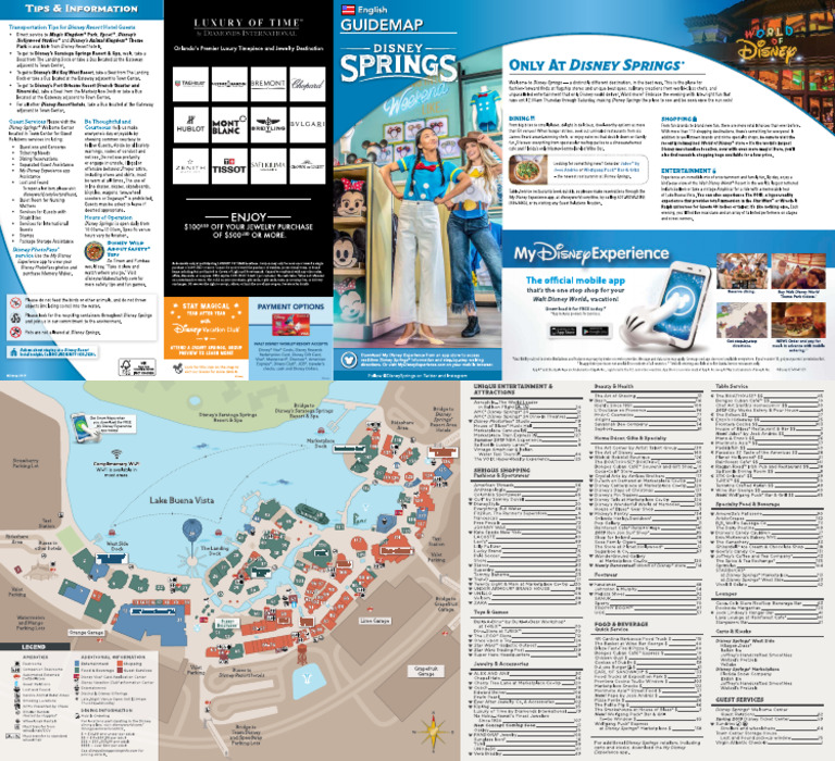 Disney Springs Map2024 | PDF