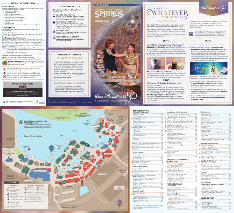 Disney Springs Map2023 | PDF