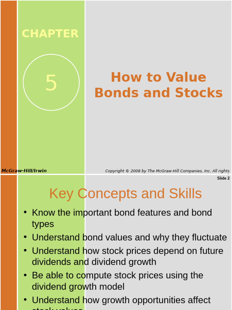 Chapter5 How To Value Bond and Stock | PDF | Bonds (Finance) | Present Value