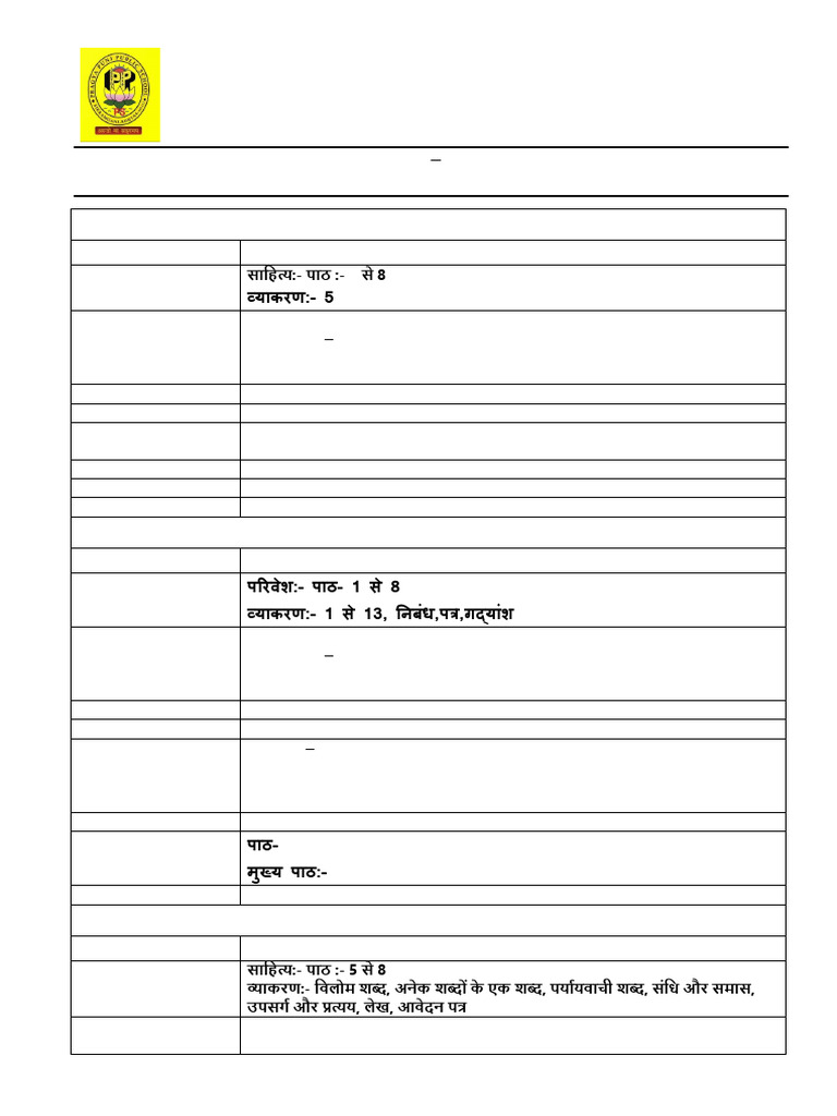 Sa1 Syllabus | PDF | Linguistics
