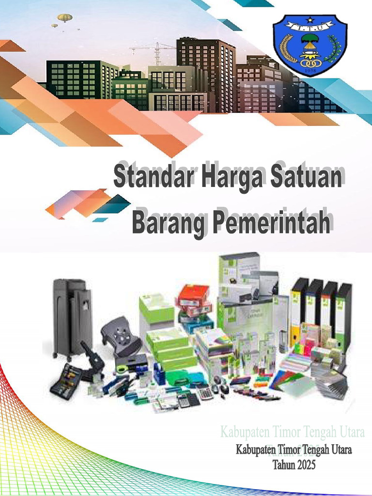 Standar Satuan Harga Ta.2025 Ttu | PDF
