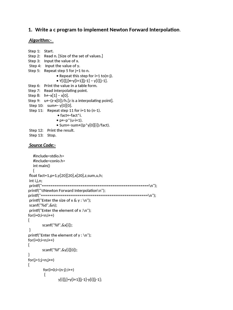 complete assignment of numerical programming | PDF | Computer ... complete assignment of numerical programming | PDF | Computer ...