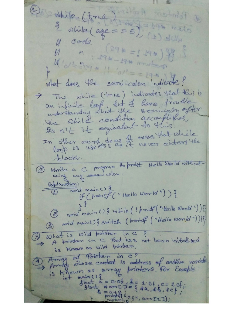 SPL QnAns in C Programming | PDF