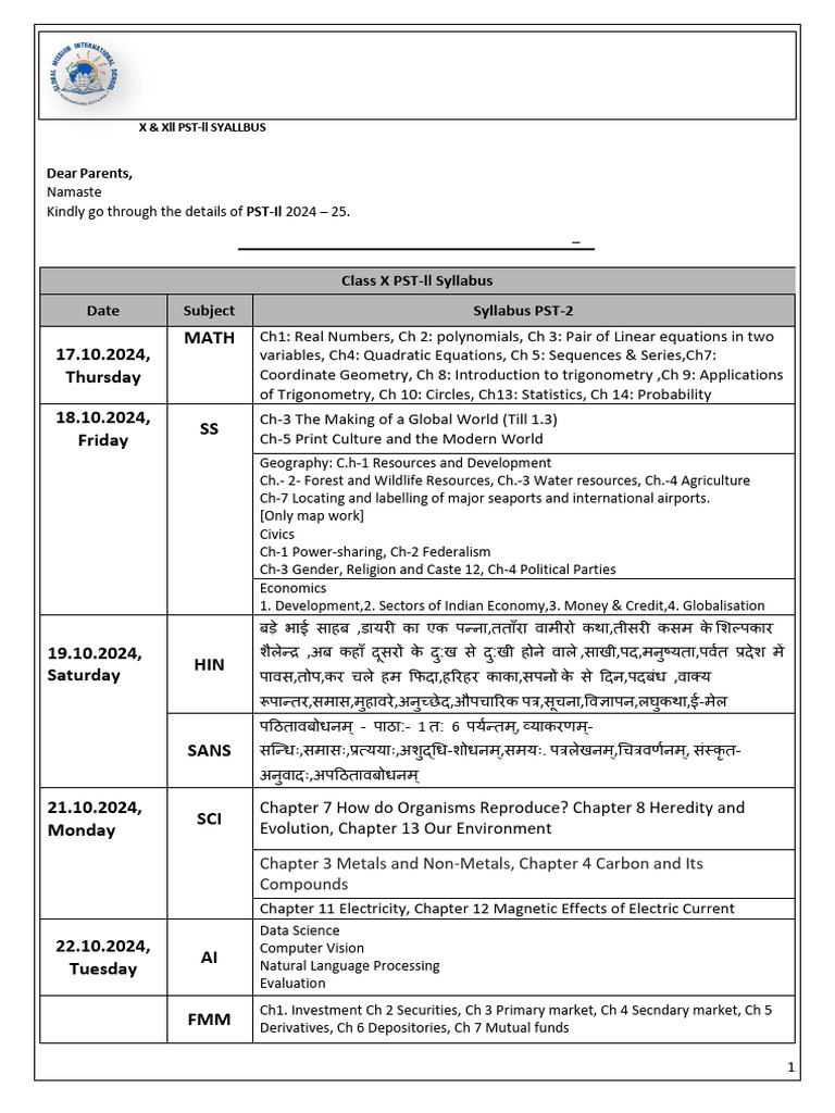 PST 2 | PDF | Equations | Mathematics