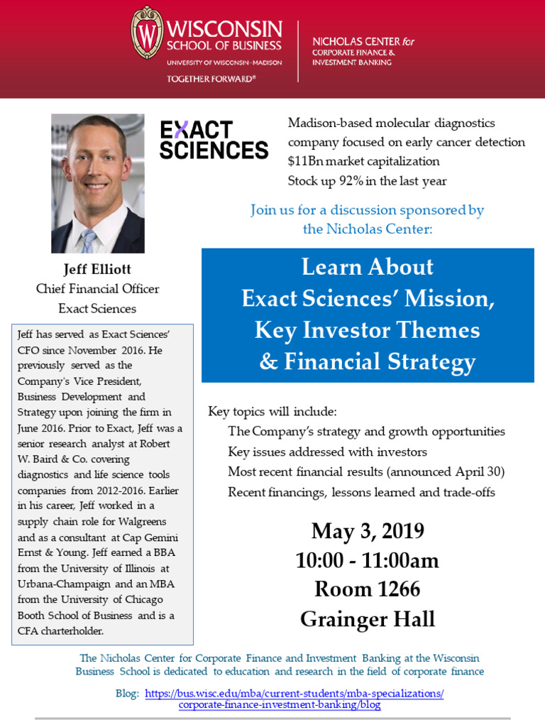 Exact Sciences Flyer | PDF