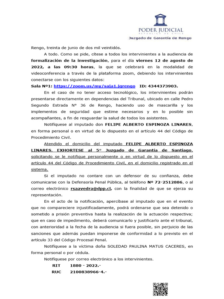 Este Documento Tiene Firma Electrónica y Su Original Puede Ser Validado ...