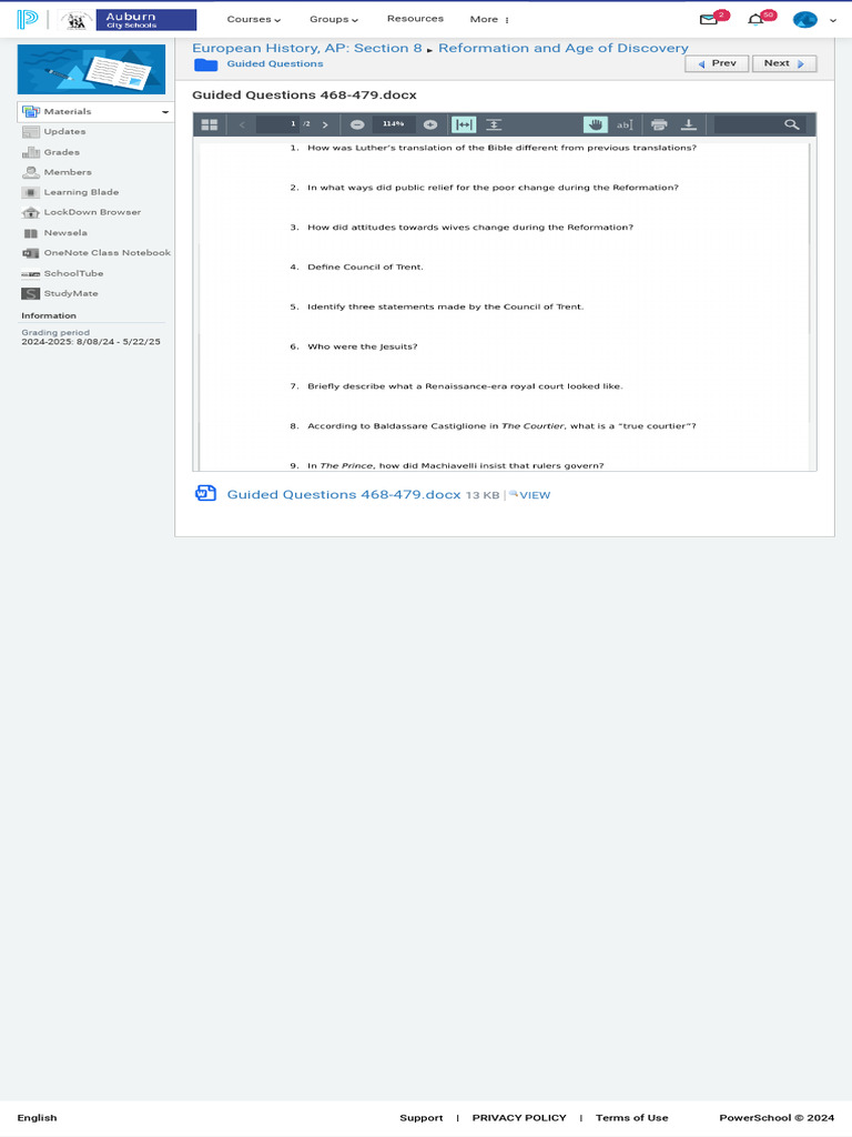 Guided Questions 468-479.docx Schoology | PDF