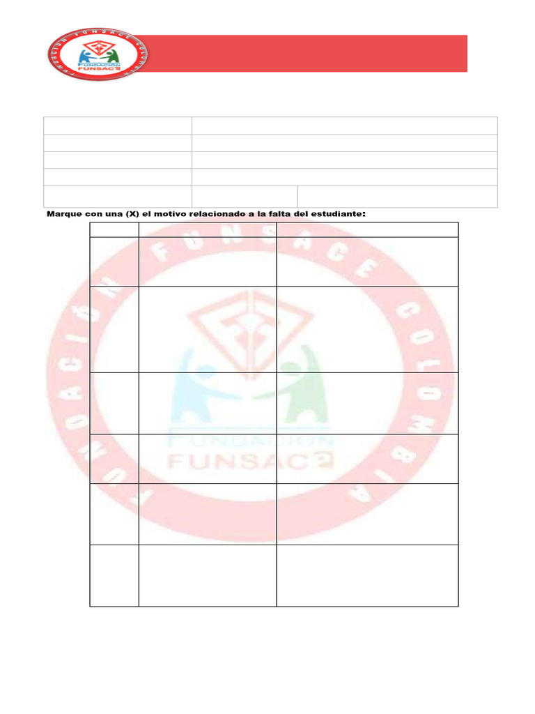 FORMATO EXCUSAS 2024 | PDF