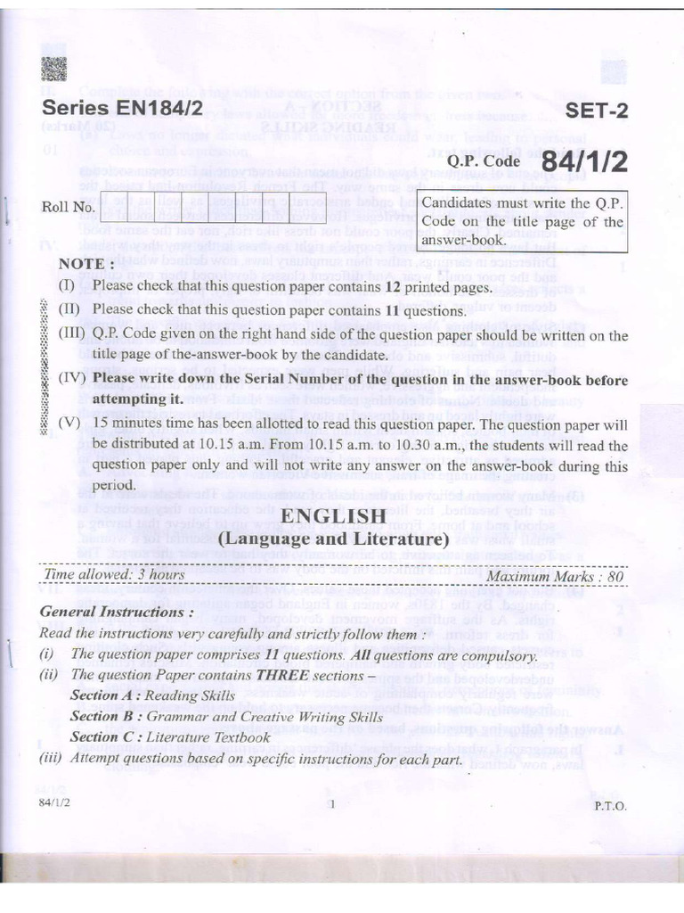 Eng Lang. & Lit. | PDF