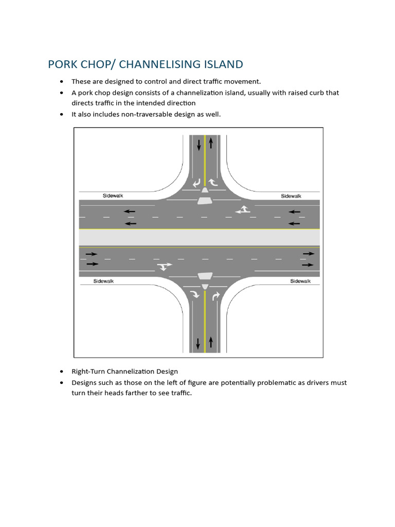 Pork Chop Traffic Island Design | PDF
