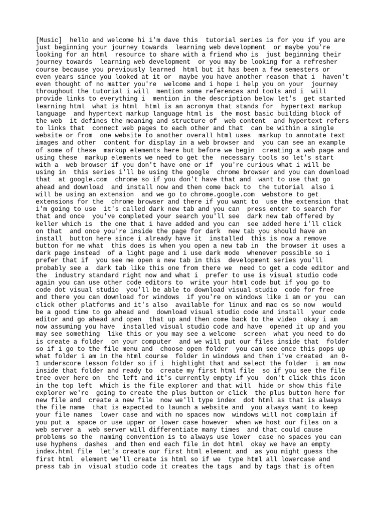 1 (English) Introduction To HTML - An HTML5 Tutorial For Beginners ...