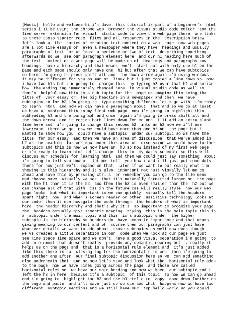 3 (English) HTML Tag Text Basics - HTML5 Element Text Tutorial (DownSub ...