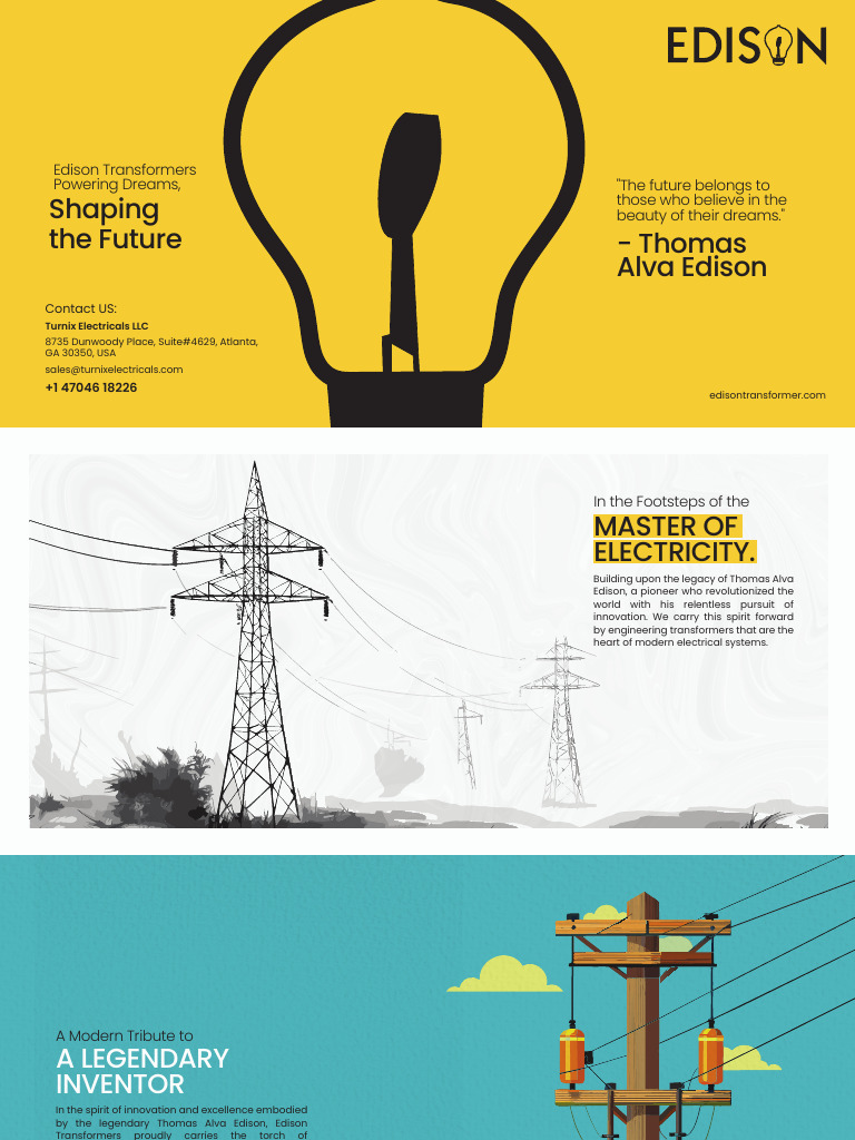 Edison Brochure - Updated | PDF | Transformer | Electrical Engineering