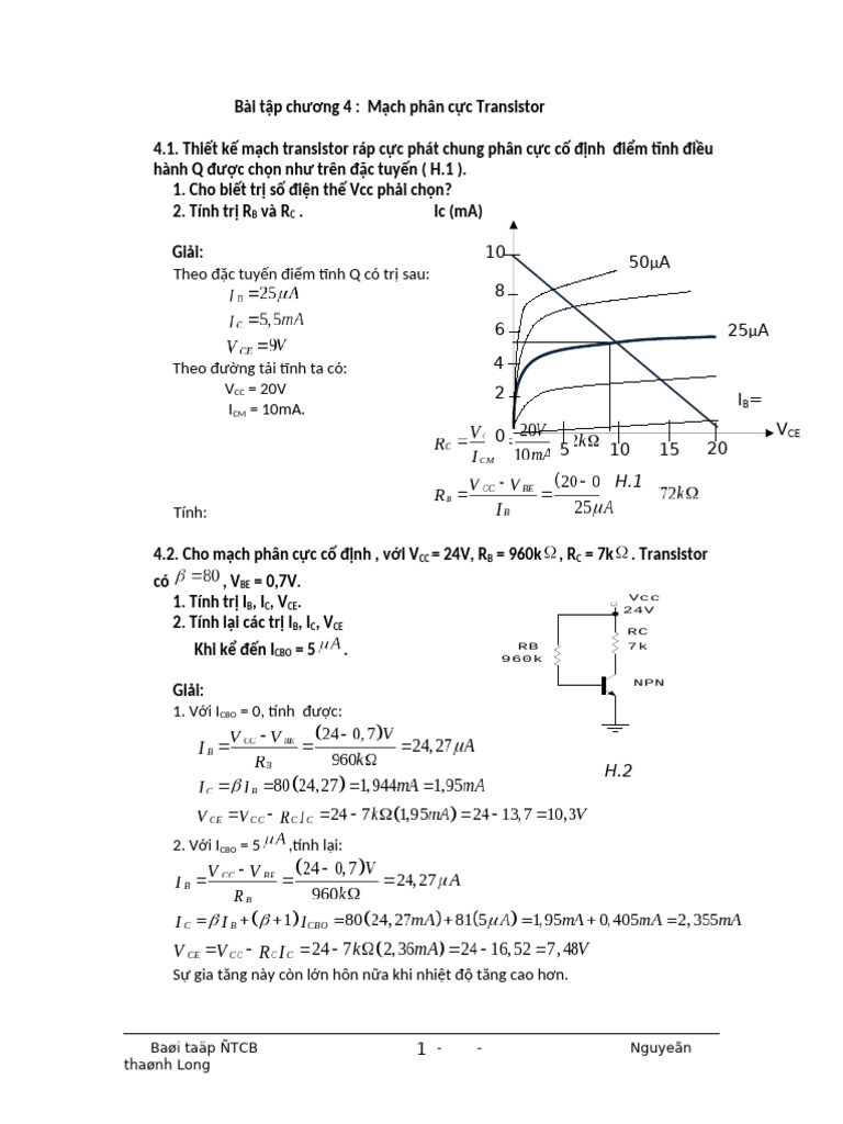 Baitap - Phancuc - BJT | PDF