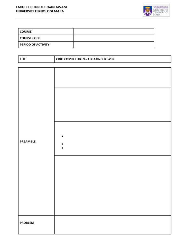 Floating Tower Design Competition | PDF | Force