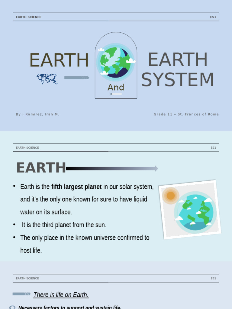 Earth and Earth System G11 | PDF | Atmosphere Of Earth | Atmosphere