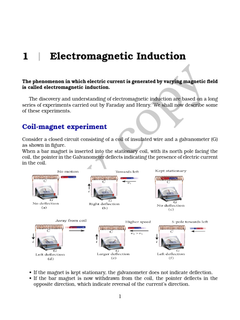 Electromagnetic Induction | PDF | Electromagnetic Induction | Inductance