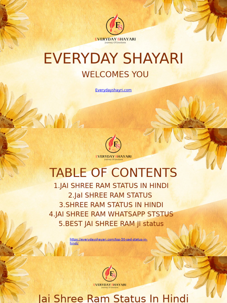 Everyday Shayari | PDF