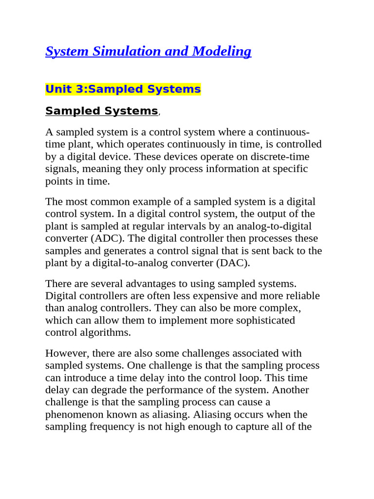 System Simulation and Modeling | PDF | Partial Differential Equation ...