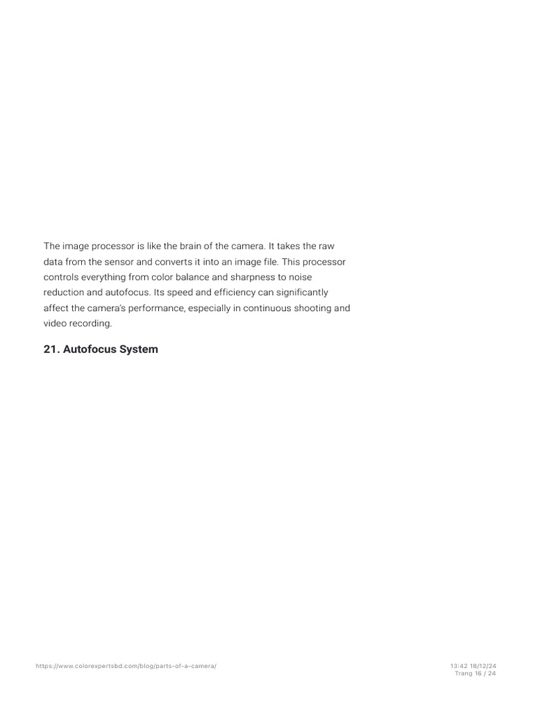 Parts of A Camera - A Beginner's Guide To Camera's Anatomy 3 | PDF ...