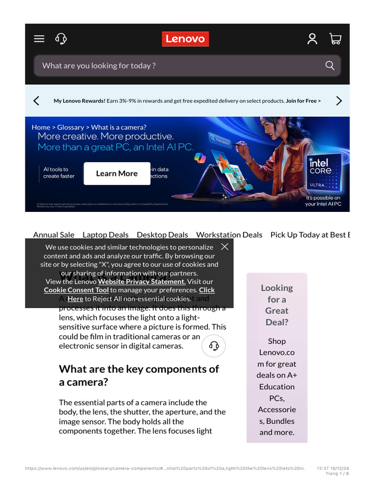 What is a Camera? | PDF | Camera | Zoom Lens