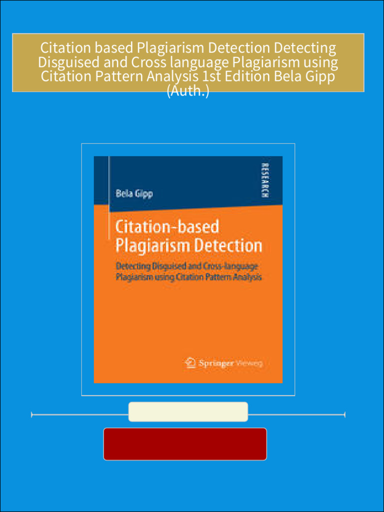 Pdf Citation Based Plagiarism Detection Detecting Disguised And Cross Language Plagiarism Using 