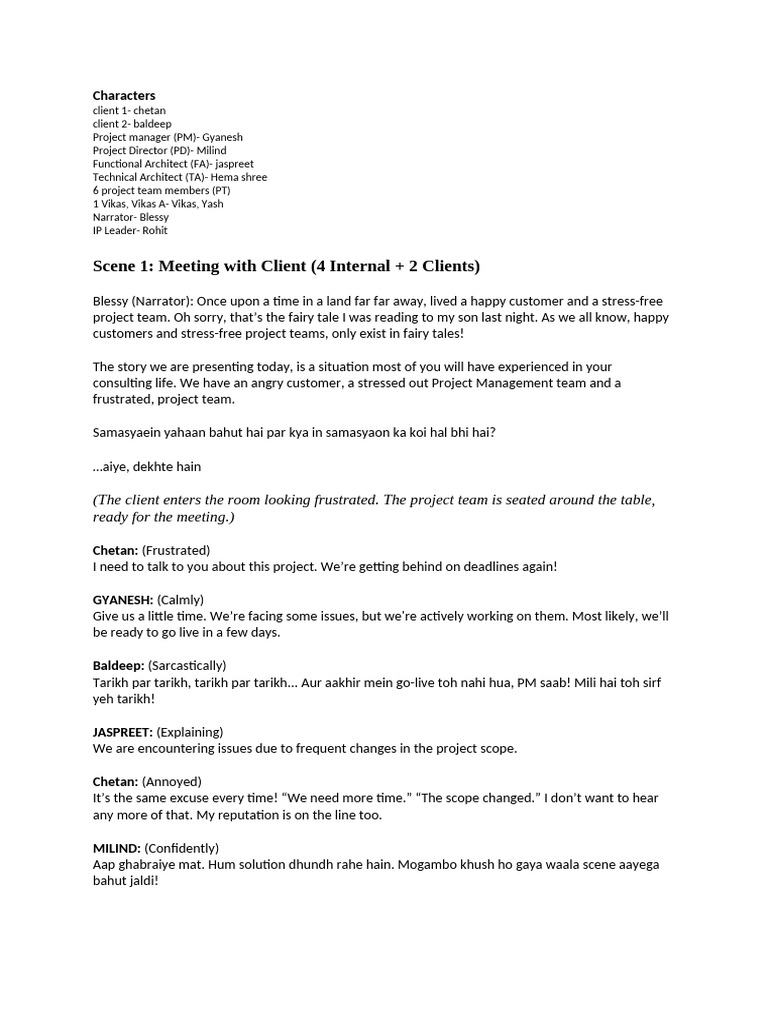 Script Preparation Draft | PDF