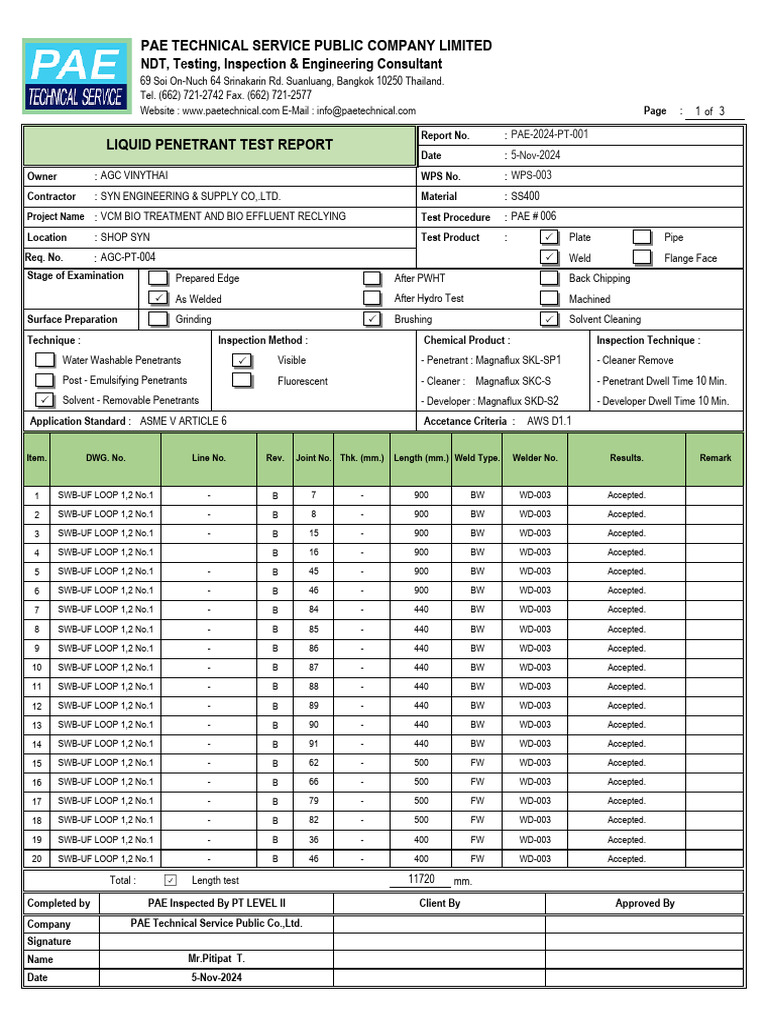 PT - VCM SWB-UF 5-11-2024 | PDF | Welding | Construction