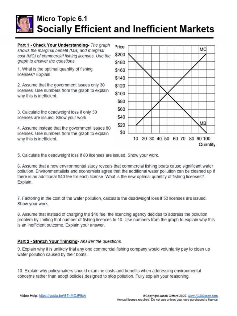 AP Micro Unit 6 Packet | PDF | Monopoly | Externality