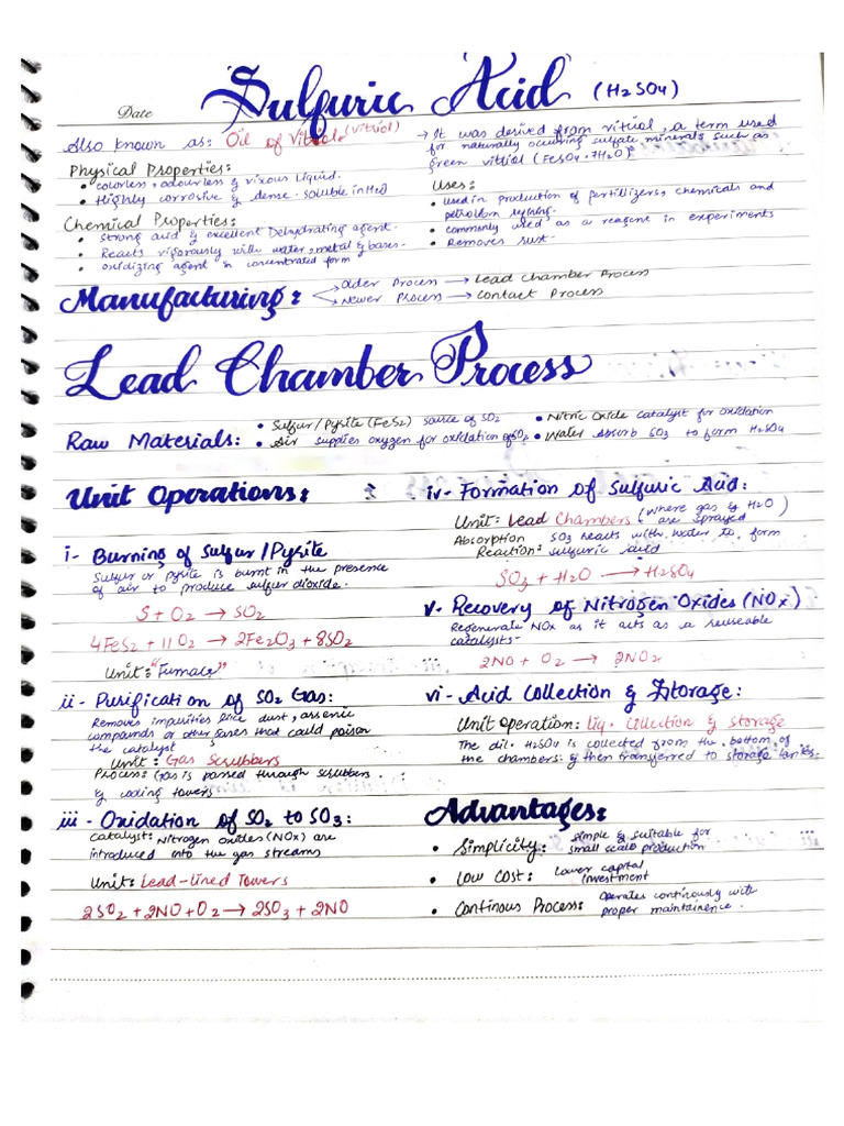 Sulfuric Acid Pdf