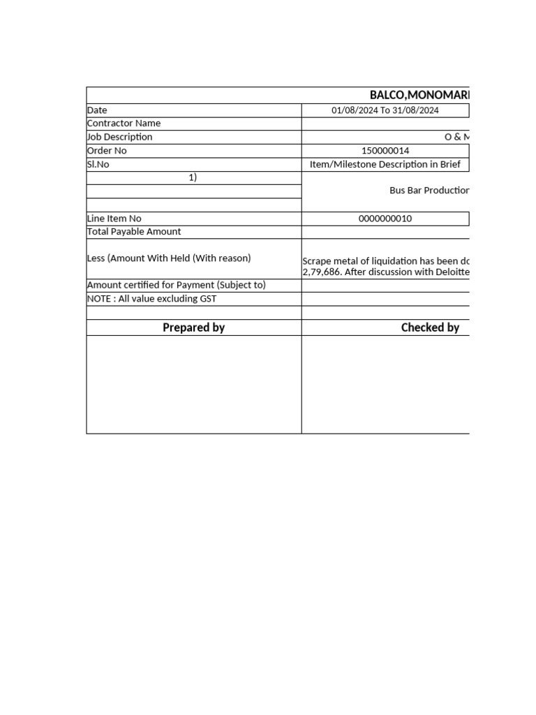 Measurment Sheet | PDF