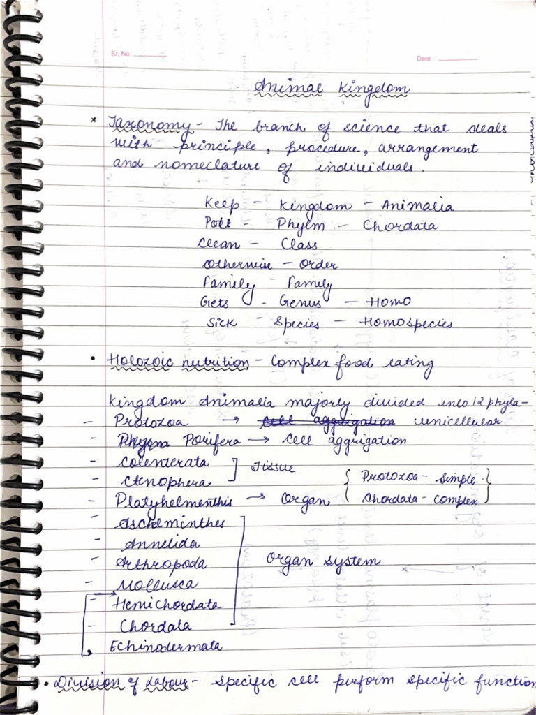 Zoology Chapter 1 | PDF