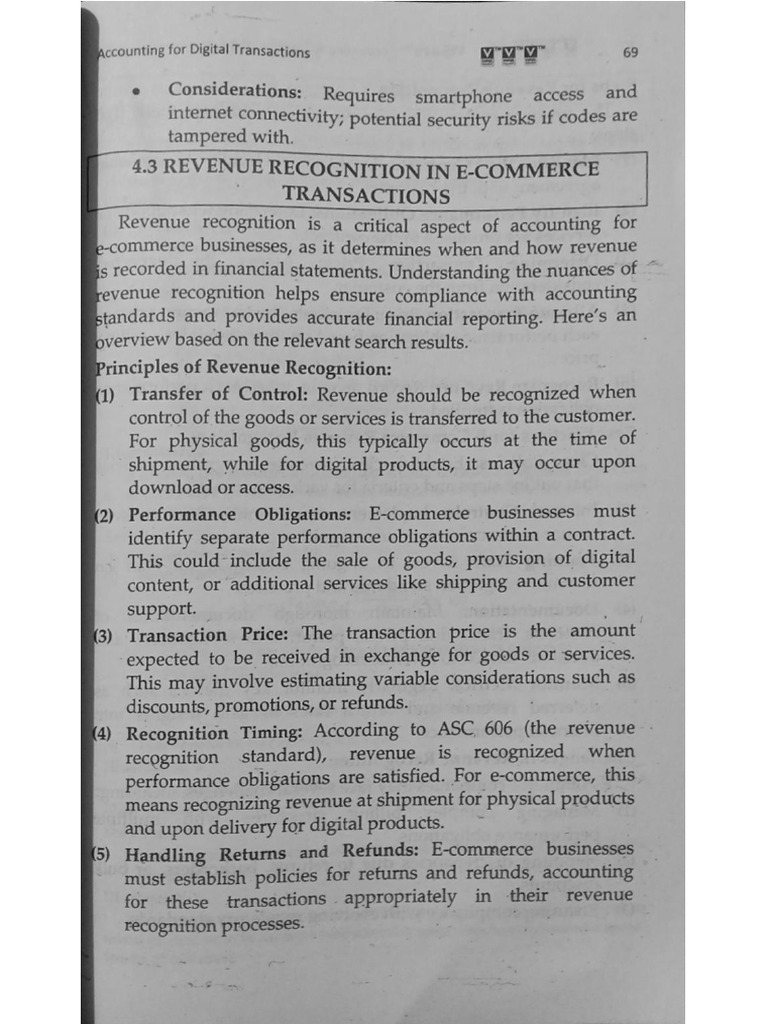 Taxation of E Commerce Industries Unit 2 Accounting For Digital ...