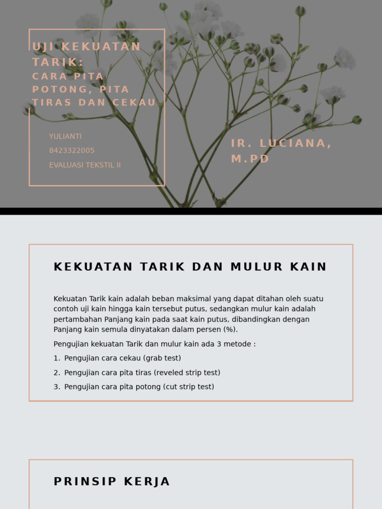 YULIANTI-Uji kekuatan Tarik | PDF