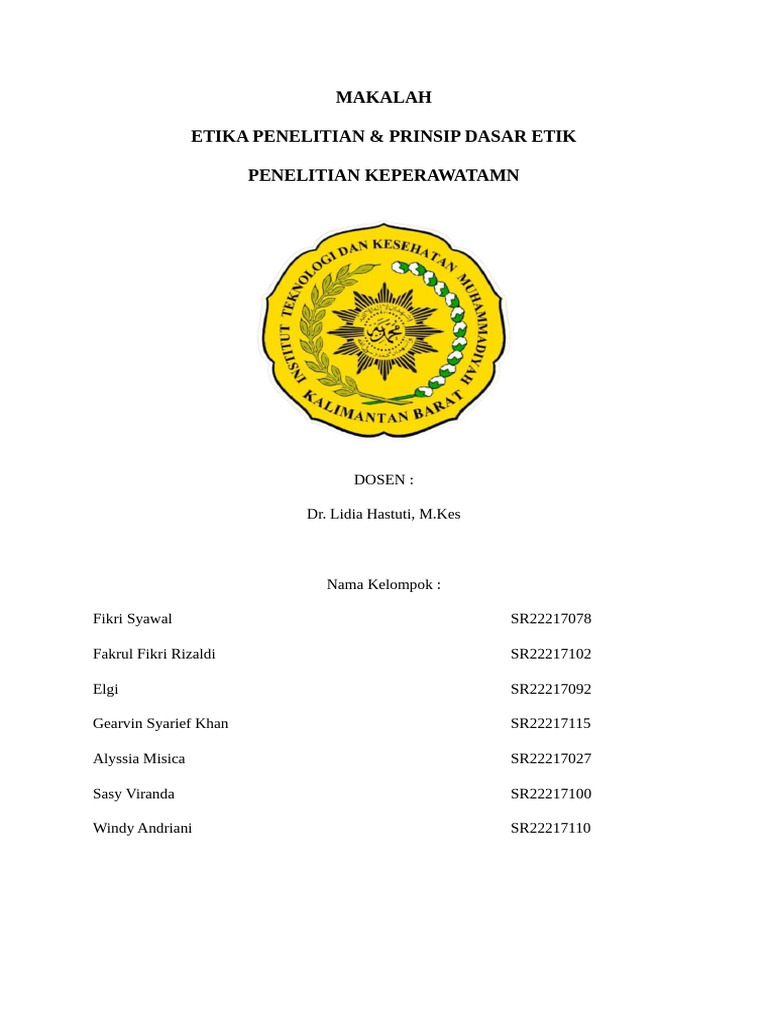 Makalah Metopen Kelompok 8 | PDF