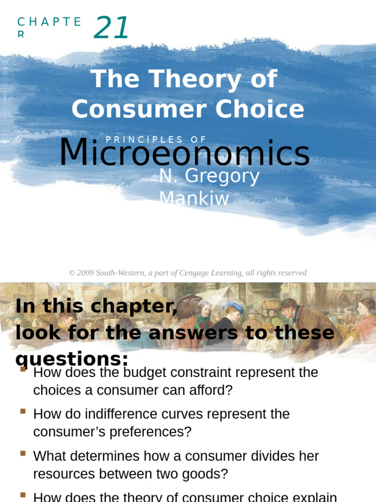 Lecture Note 7 Consumer Choice-1 | PDF | Business Economics | Economics