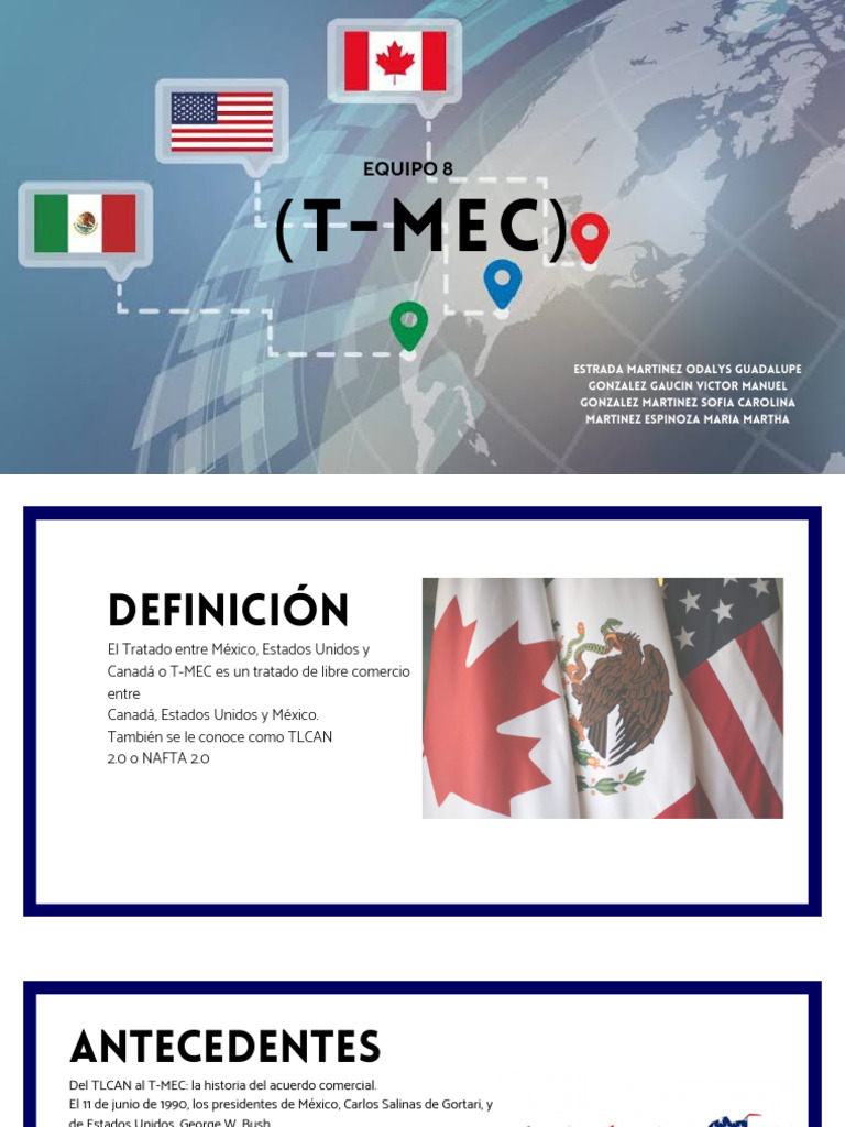 Equipo 8 T-MEC | PDF | Tratado de Libre Comercio Norteamericano | Relaciones Internacionales