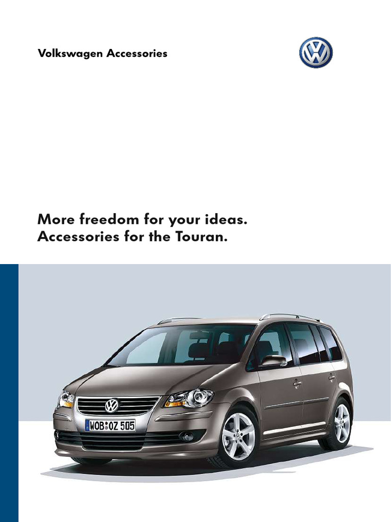 Manual For VW Touran Accessories | PDF | Telephone | Trunk (Car)
