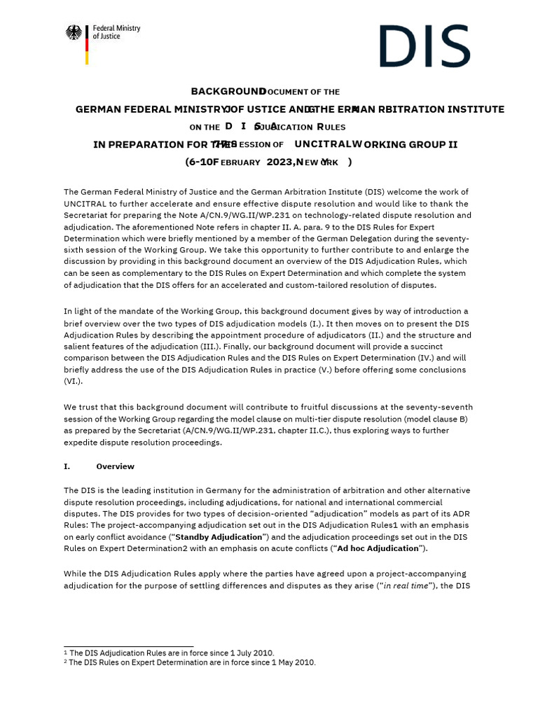 The Dis Adjudication Rules Germany - PDF 20241218 065632 0000 | PDF ...