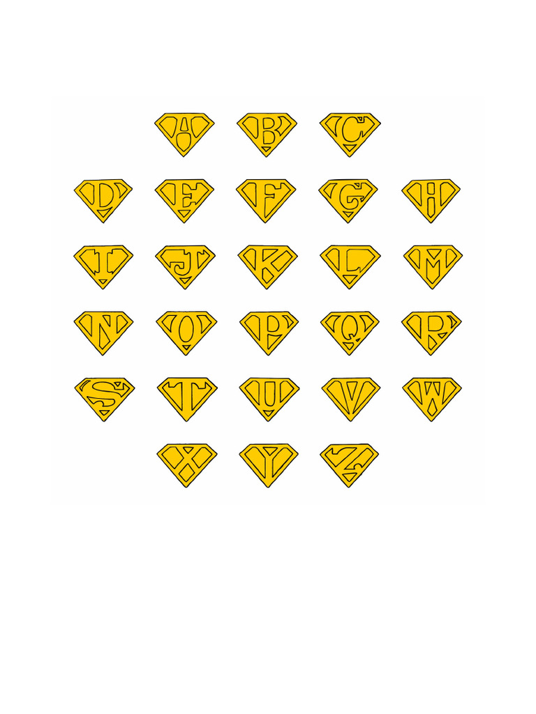 Superman Letters Free Printables - 415881.jpg | PDF