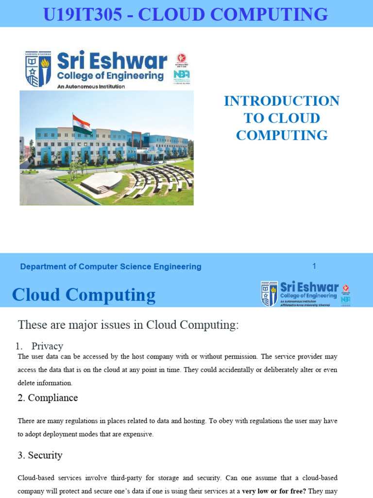 intro | PDF | Cloud Computing | Computing