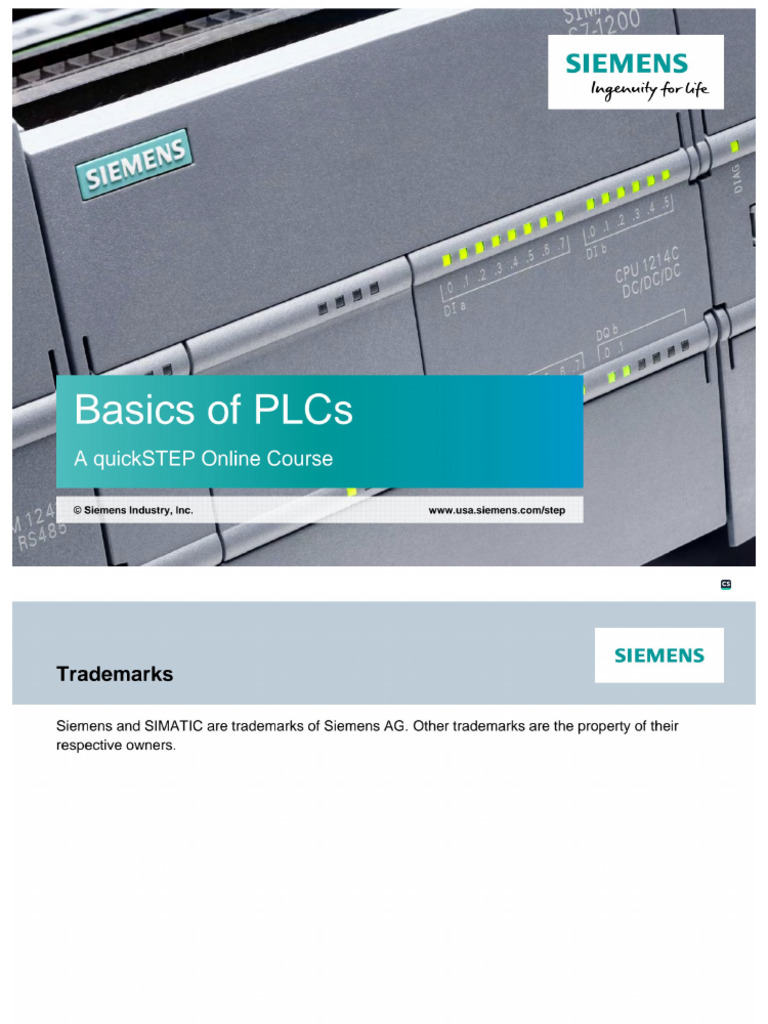 Basic PLC PROGRAMMING COURSE | PDF Basic PLC PROGRAMMING COURSE | PDF